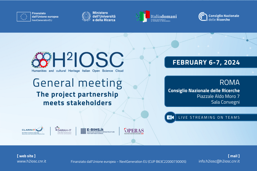 H2IOSC General Meeting: the project partnership meets stakeholders | E-RIHS.it